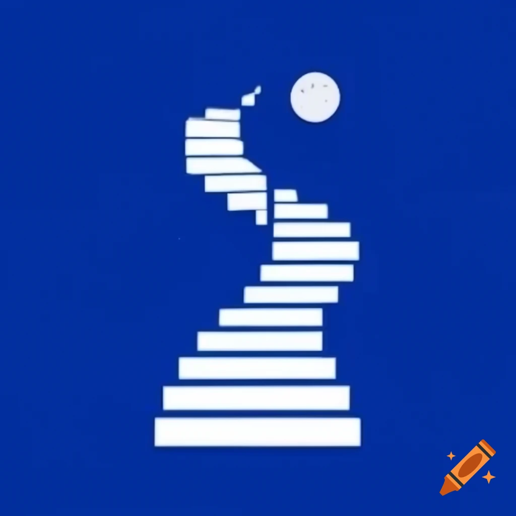 Stair logo featuring a moon design on Craiyon