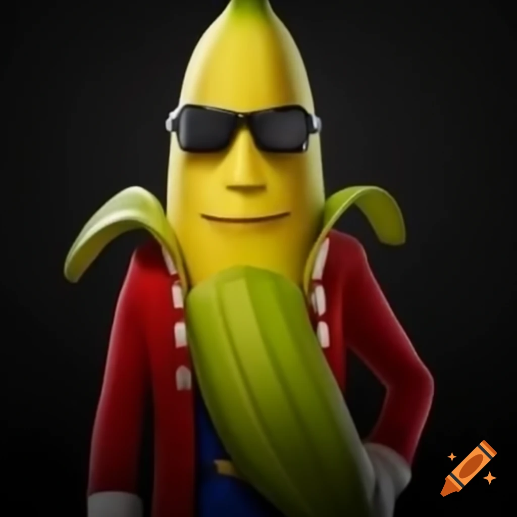 Captain banana in hero team wearing a clove outfit on Craiyon