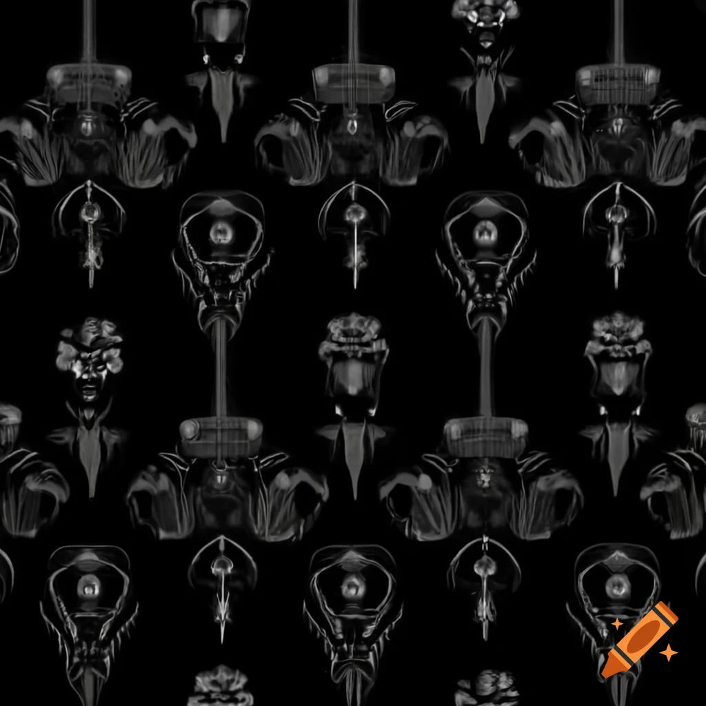 Luxurious pattern with intricate fur embroidery and embedded diamonds ...