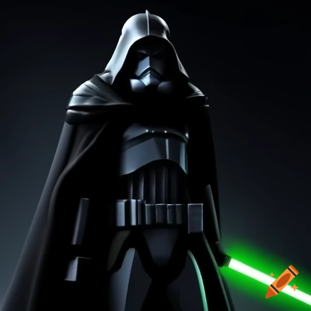 Shadow trooper with hood and lightsaber from Star Wars on Craiyon