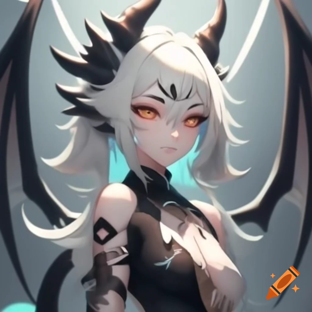 Humanoid chimera VTuber design with feline features and serpentine ...