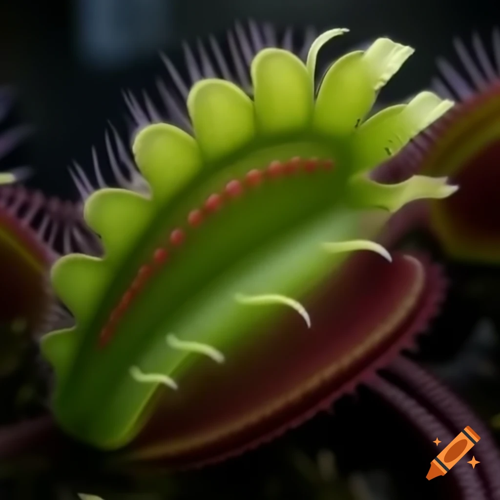 Colossal alien flora with unique design combining various plant species ...