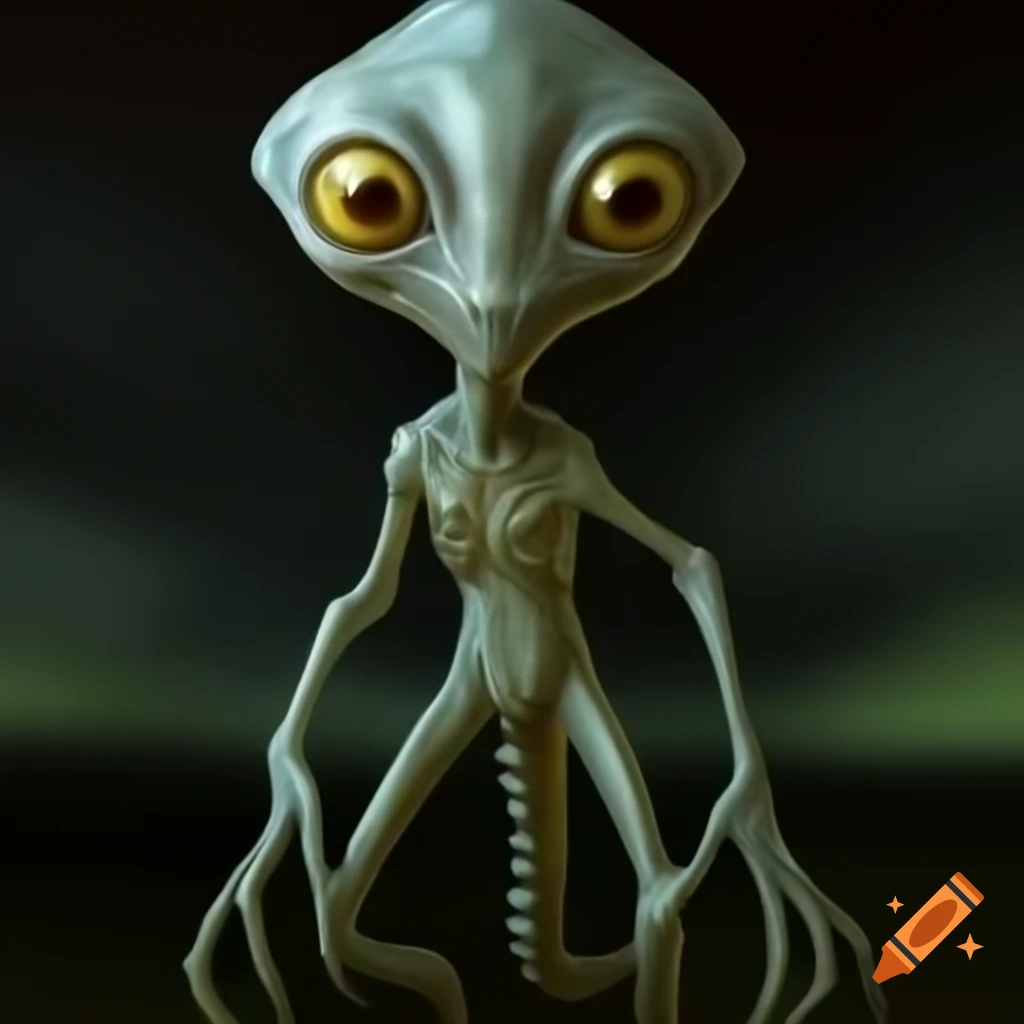 Mutant alien character design on Craiyon