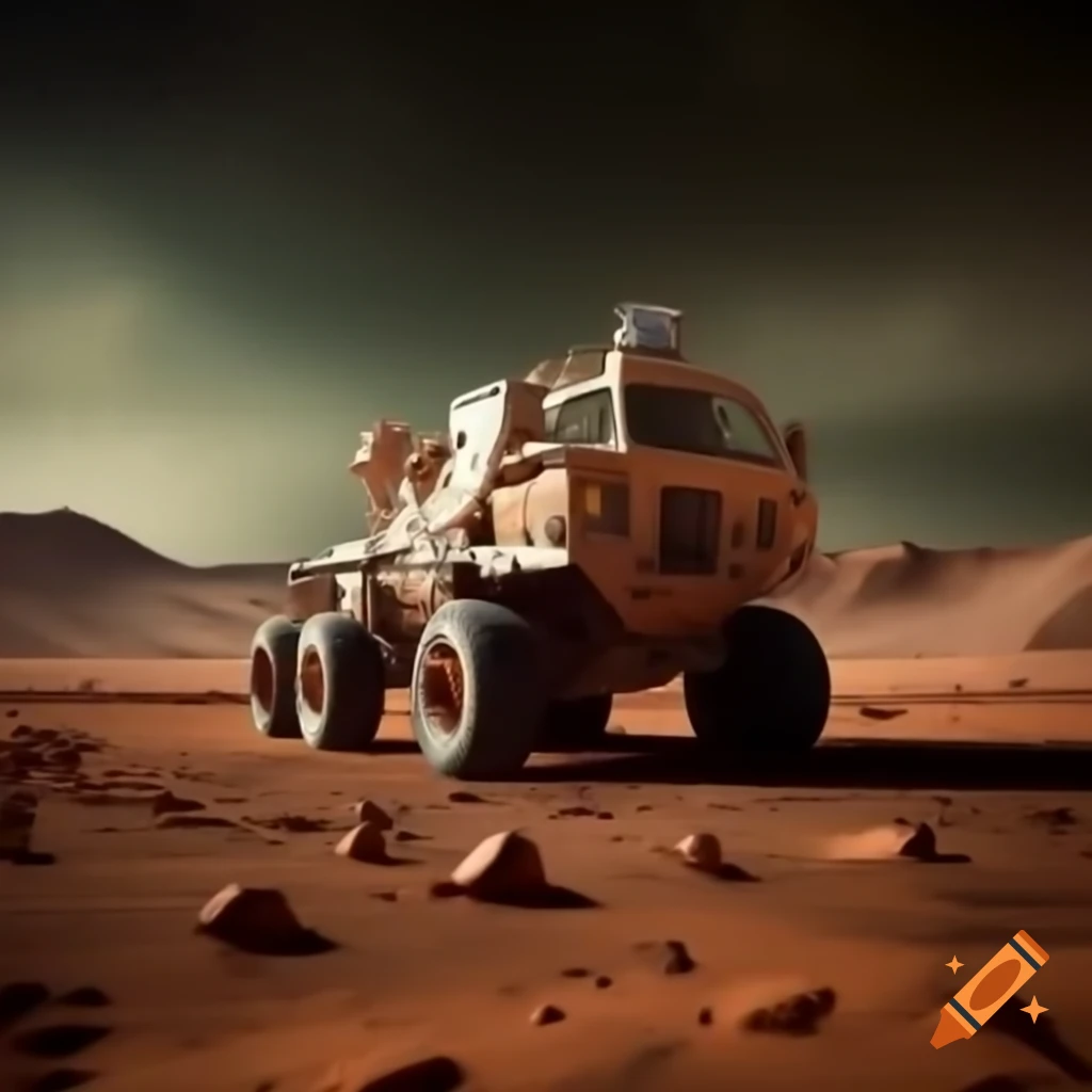 Mars exploration vehicle design concept on Craiyon