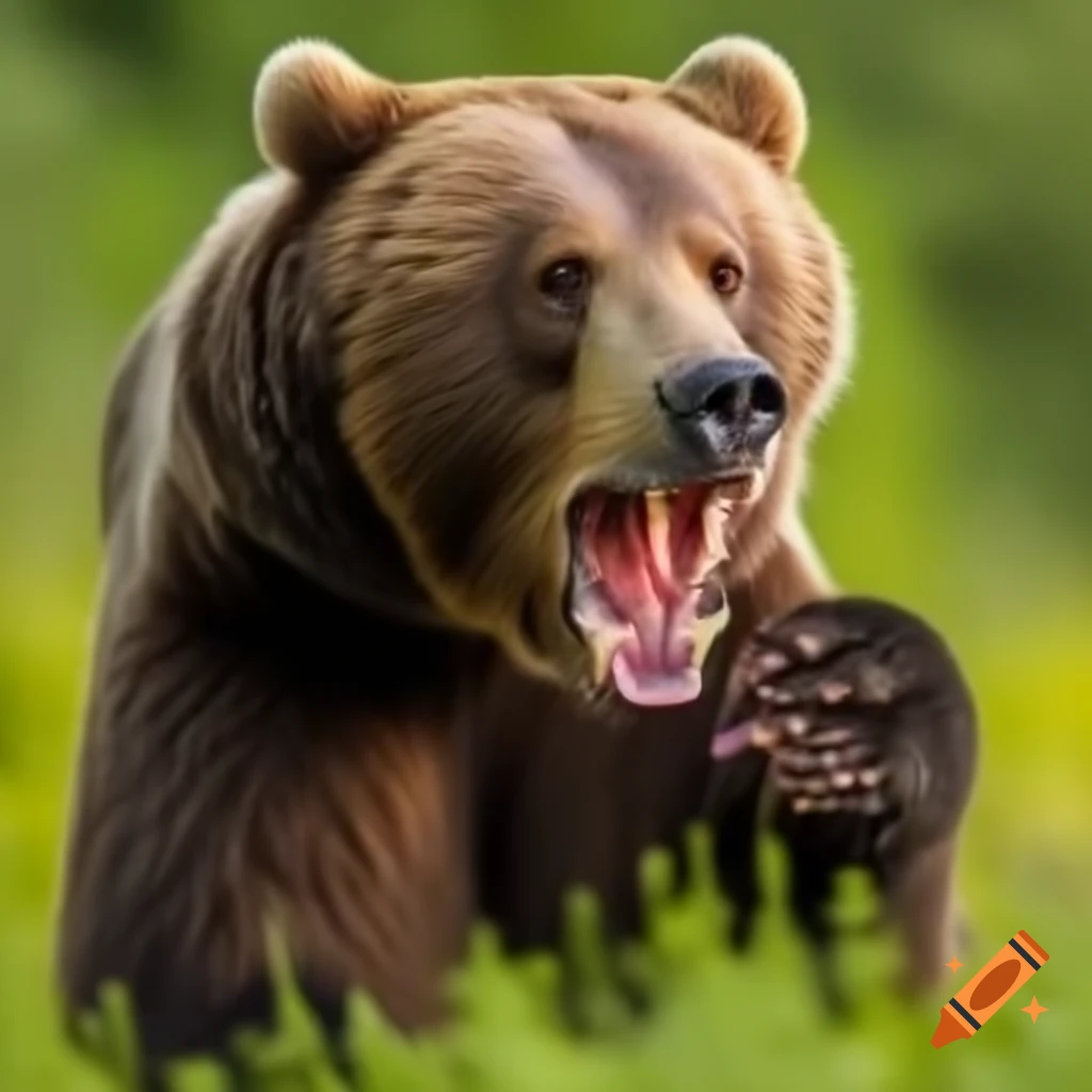 Humorous play on words featuring a gummy bear on Craiyon