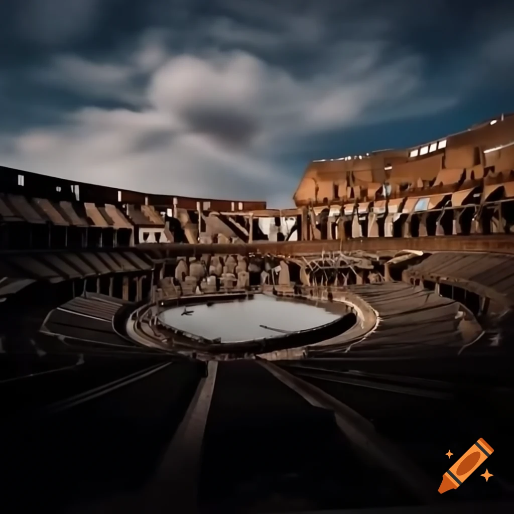 Promotional image for boxing bout blending boxing gyms and gladiator ...