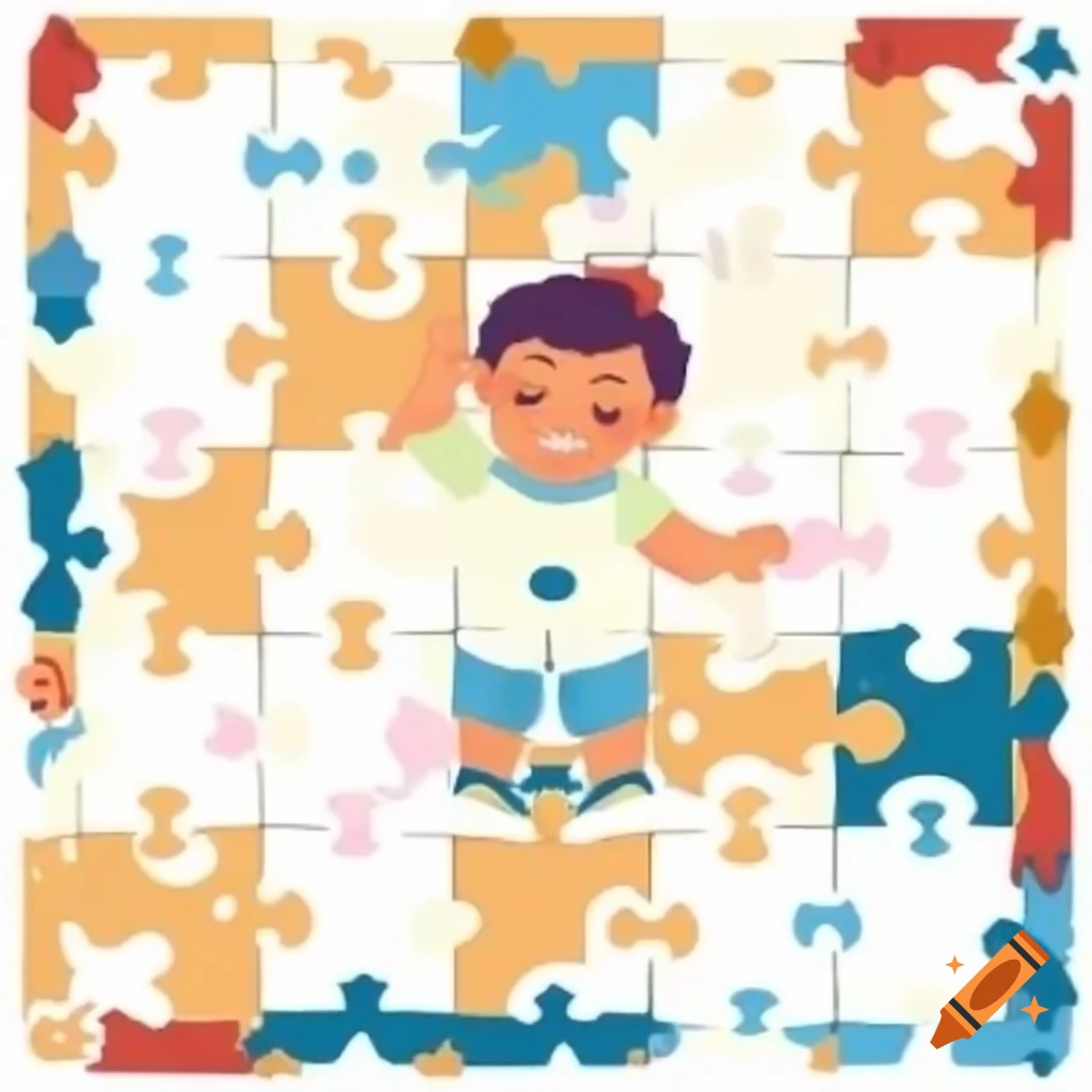 Child progressing from simple to complex puzzles, illustrating learning ...