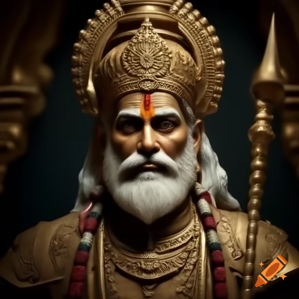 18th century Indian king portrait on Craiyon