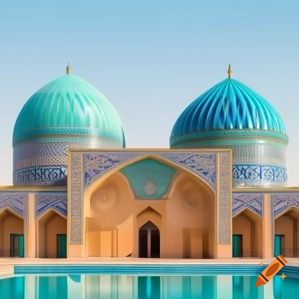 Architectural design blending iranian architecture with symbolic ...