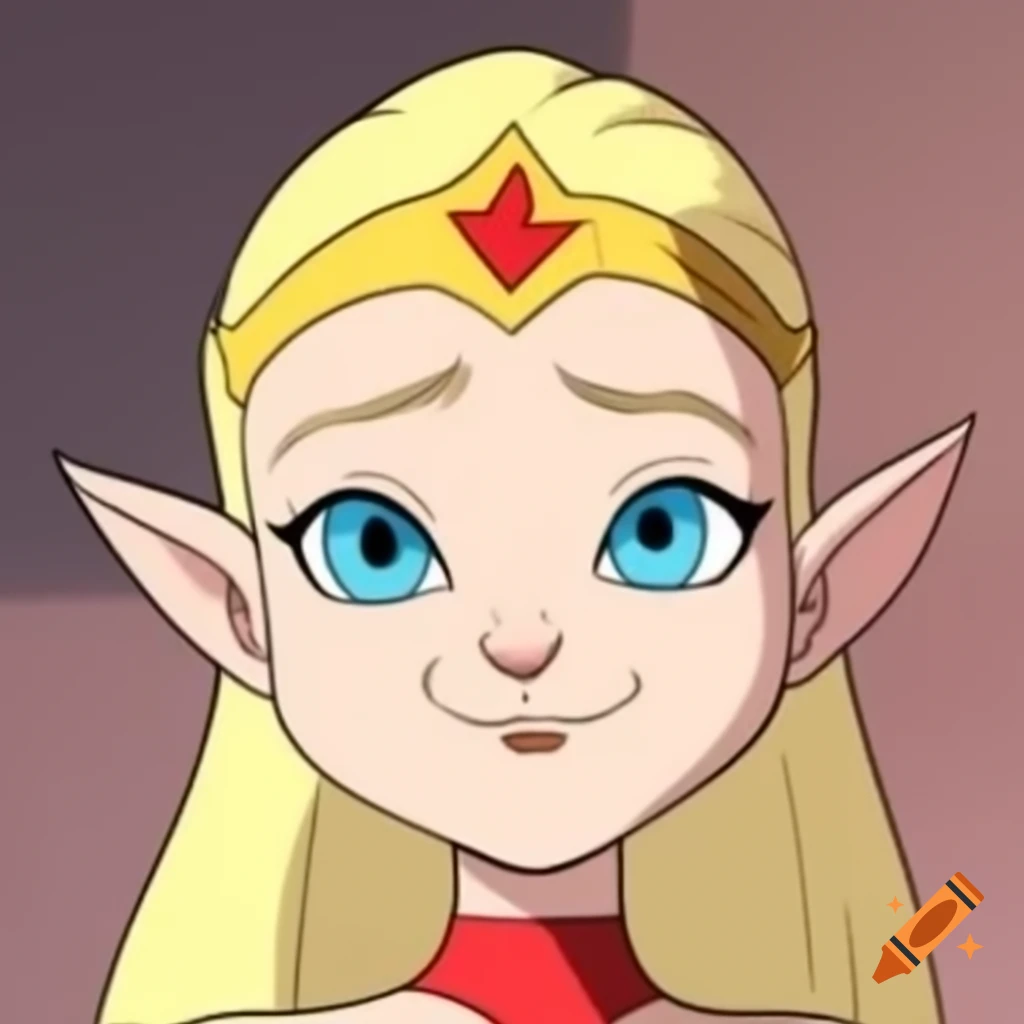 Lola Bunny in Amazonian armor with light blue eyes and ponytail ...