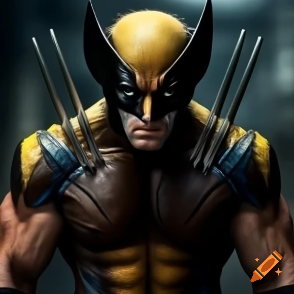 Wolverine character in dynamic pose on Craiyon