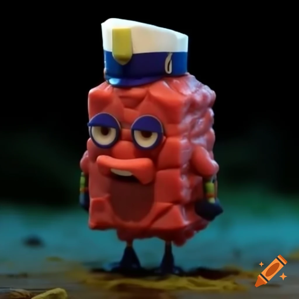 Singular uniform cube of meat on Craiyon