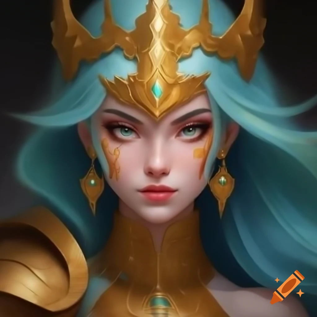 Regal portrayal of Princess Celestia reimagined as a human queen in ...