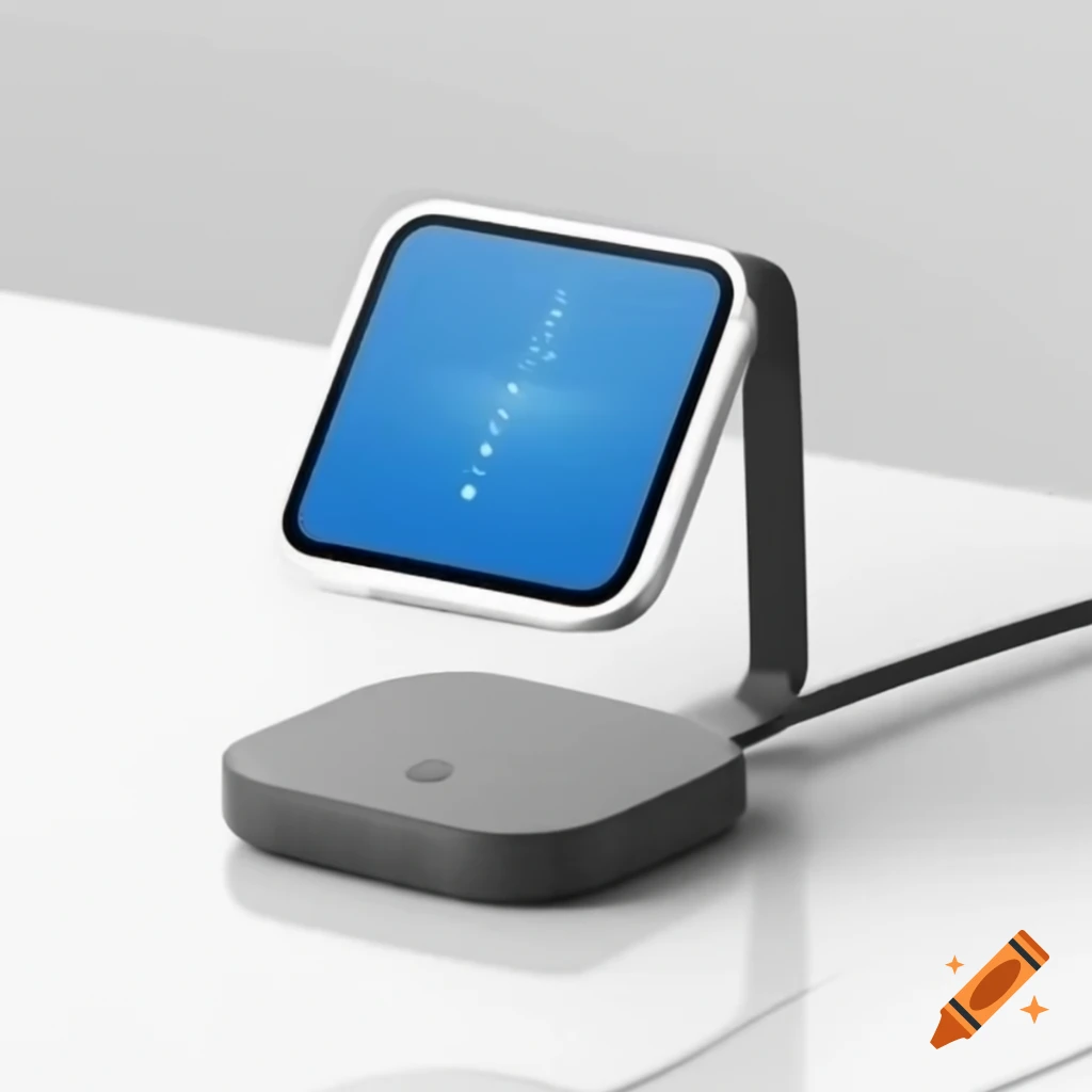 Wireless charger featuring a screen design on Craiyon