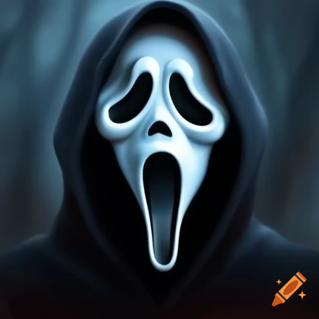 Ghostface character from horror films on Craiyon
