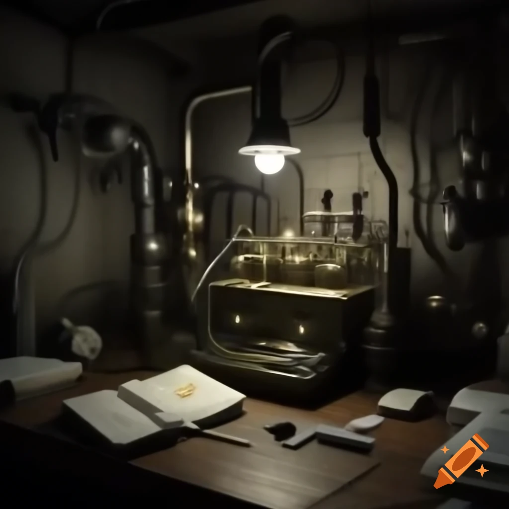 Realistic depiction of 1940s Echo Transmitter, experimental wartime ...