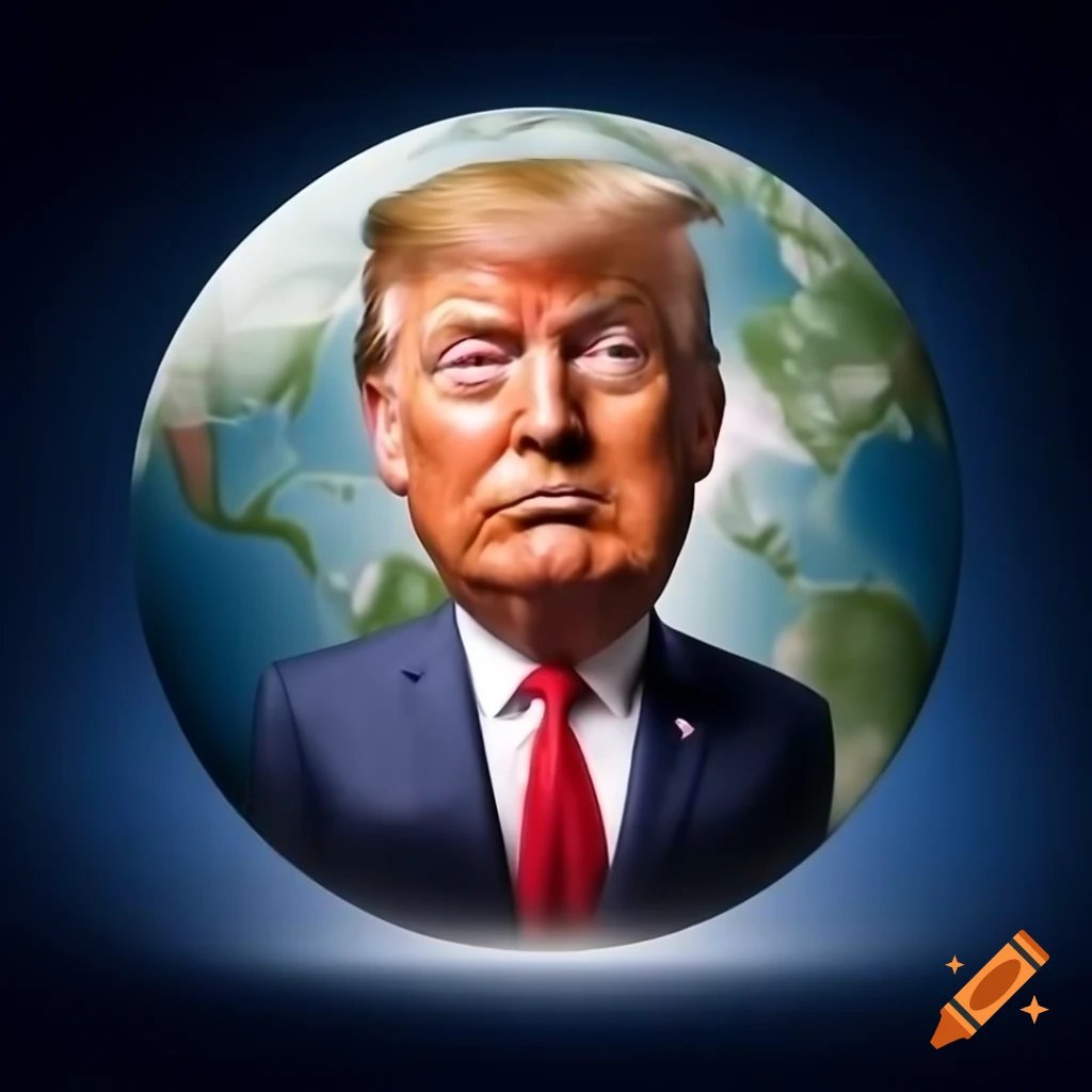 Logo design concepts for "trump the world coin" featuring trump ...