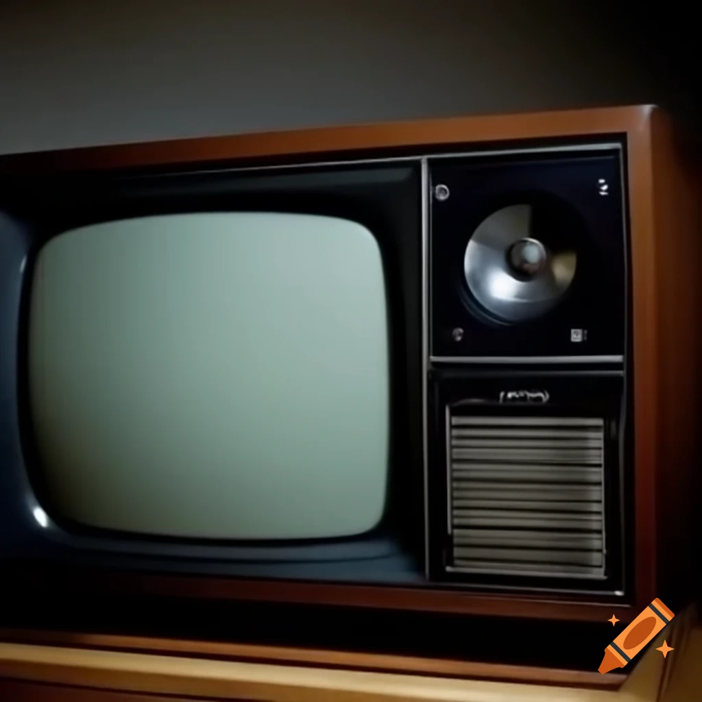 Vintage vhs television set on Craiyon