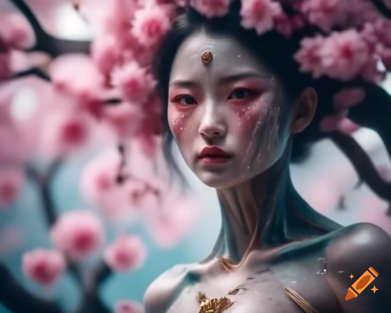 Interconnected life forms in hyper-realistic detail, extreme close-up ...