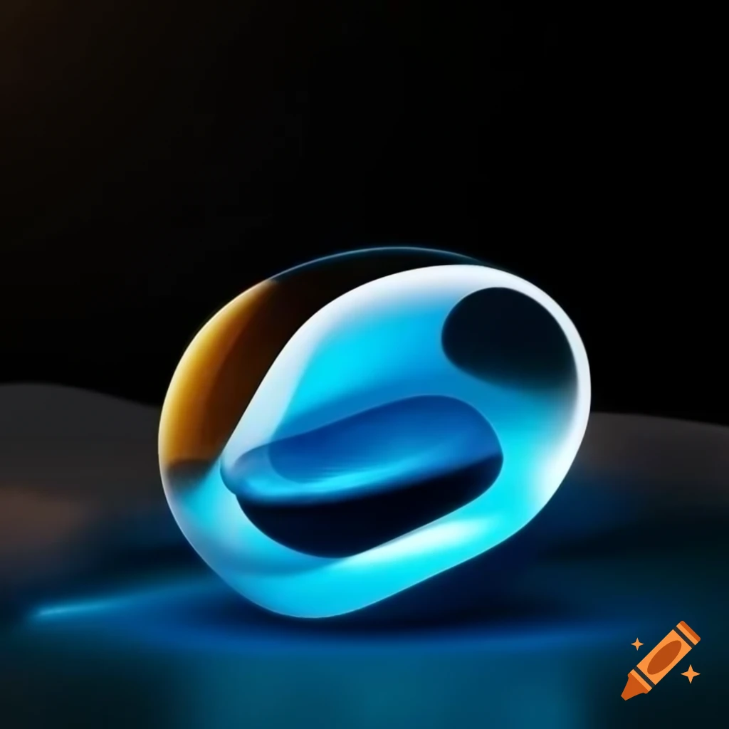 Bioluminescent pebble-shaped device with modular attachments on Craiyon