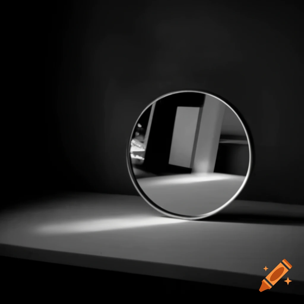 Mirrored reflections creating infinite mirror effect on Craiyon