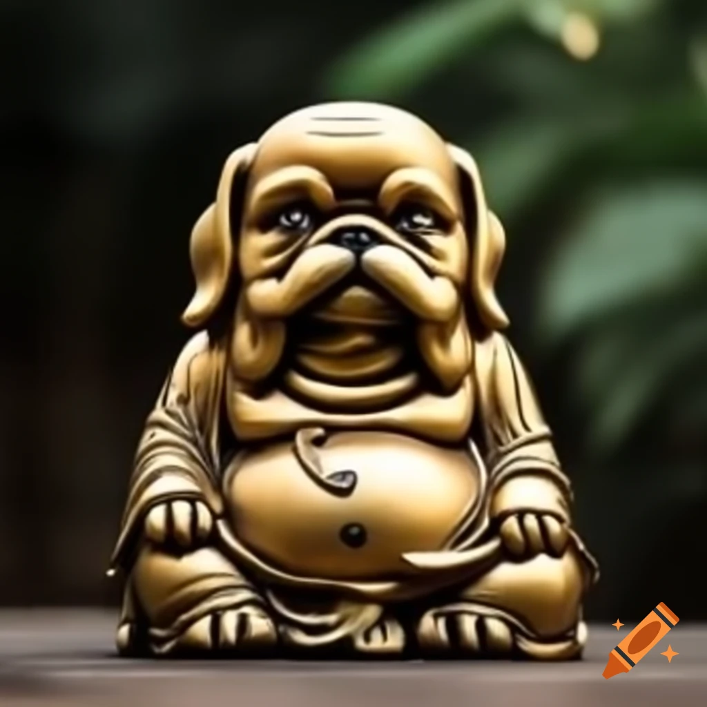 Buda dog with distinctive features on Craiyon