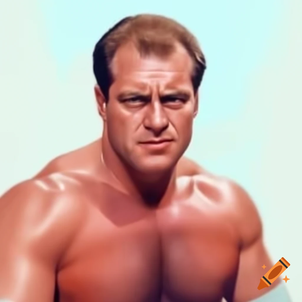 Ultra detailed chest-high portrait of an evil European pro wrestler in ...