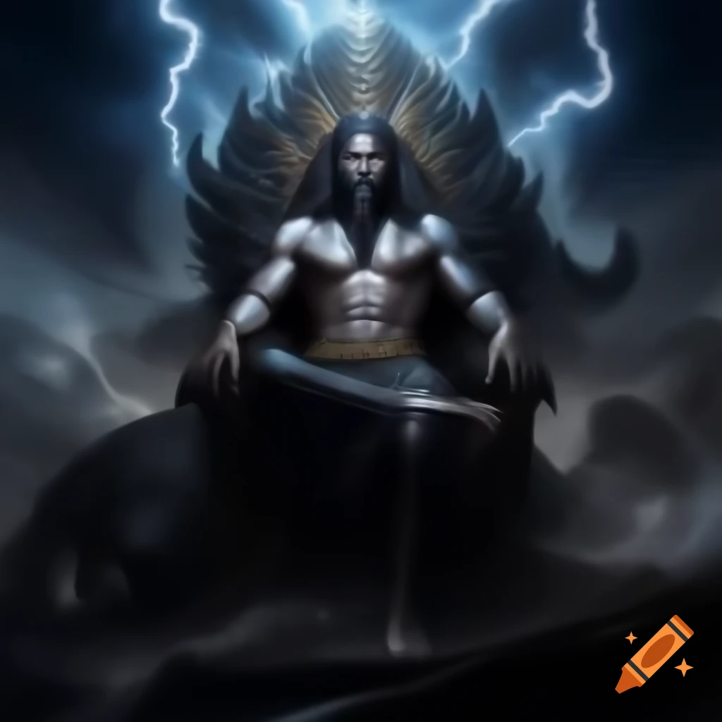Description of Kri, the primordial cosmic god with human appearance on ...