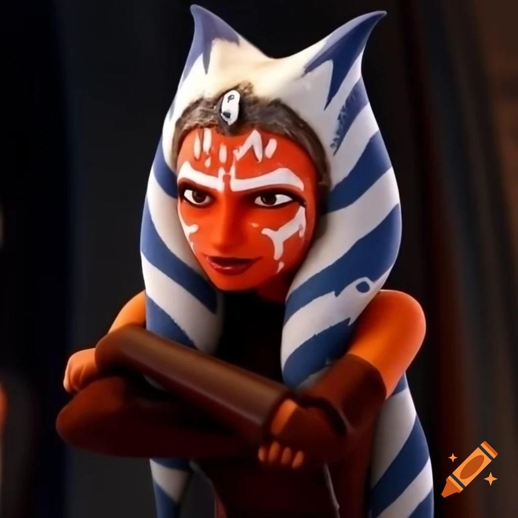 Anakin skywalker and ahsoka tano sharing a hug on Craiyon