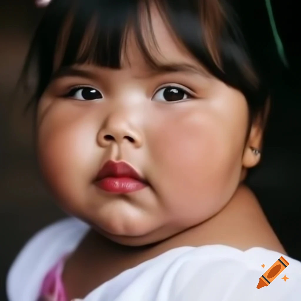 Close-up of Mexican girl applying lip balm on Craiyon