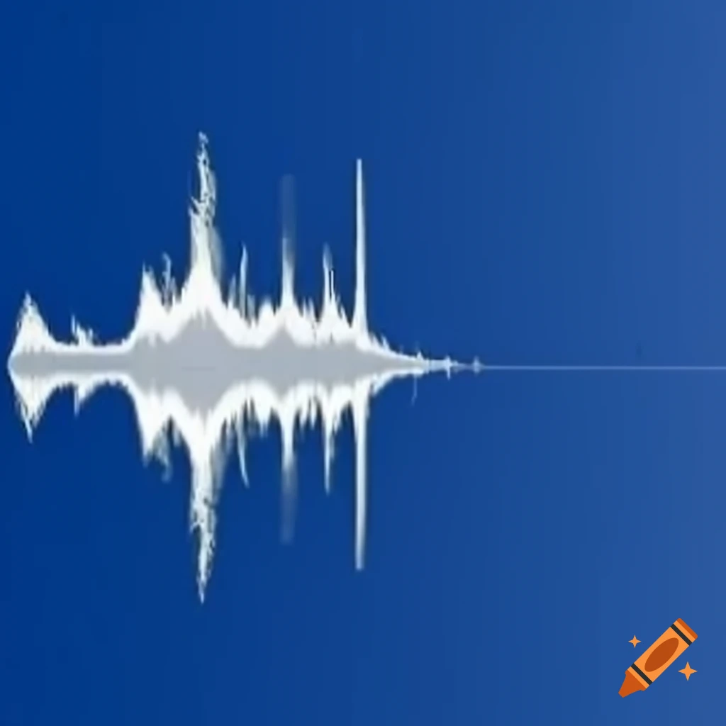 Sound wave visualization in abstract design on Craiyon