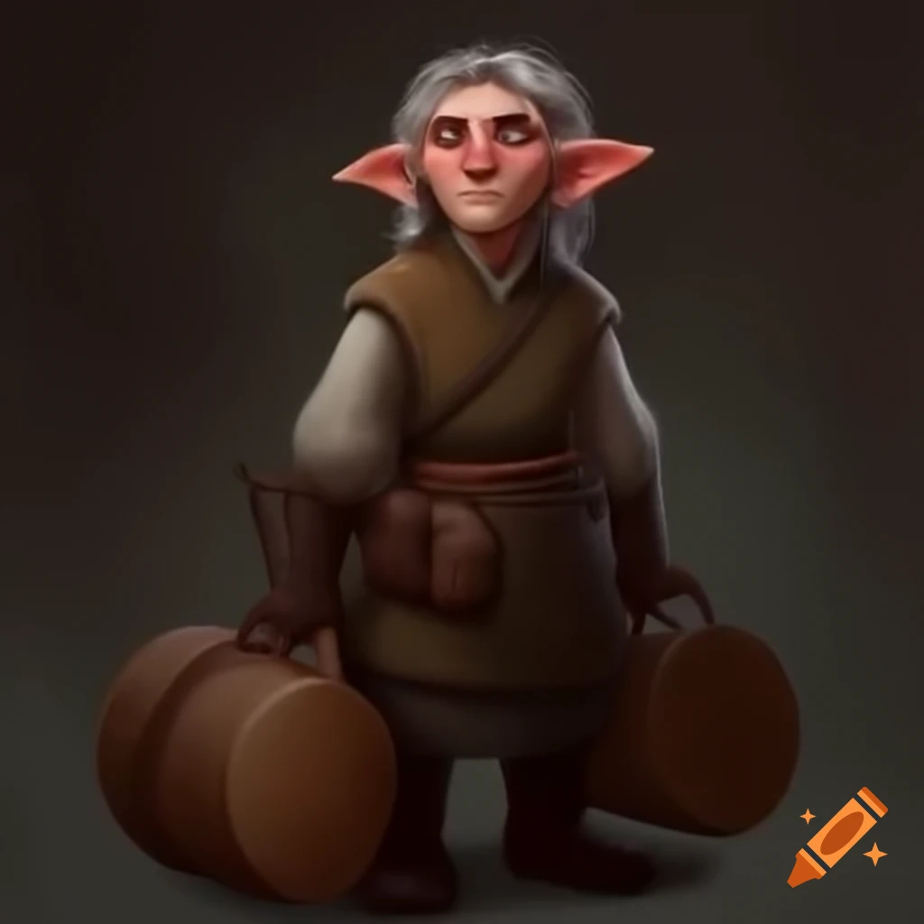Halfling merchant character inspired by lotr, equipped with merchant ...
