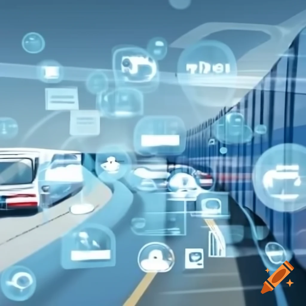 Visualization of data streams converging from various transport modes ...