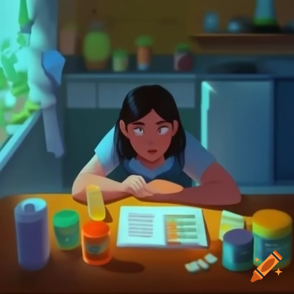 Young woman organizing weekly appointments in colorful planner at ...