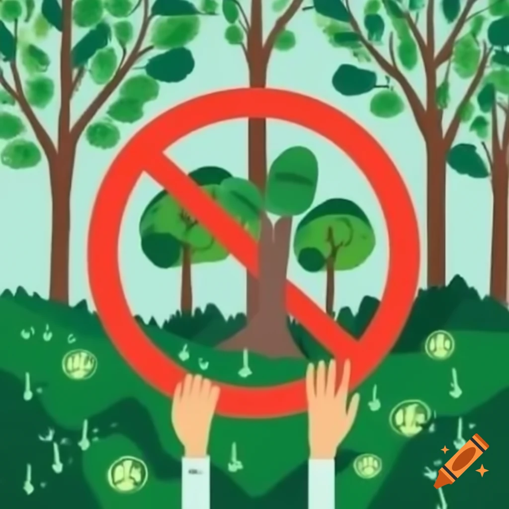 Poster advocating to stop deforestation and protect the environment on ...