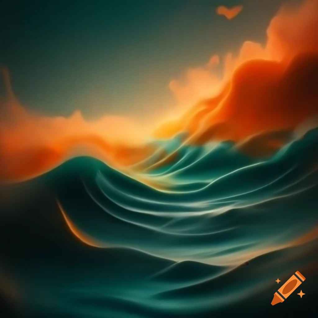 Dynamic, abstract nft art representing perfect emotional moment with ...