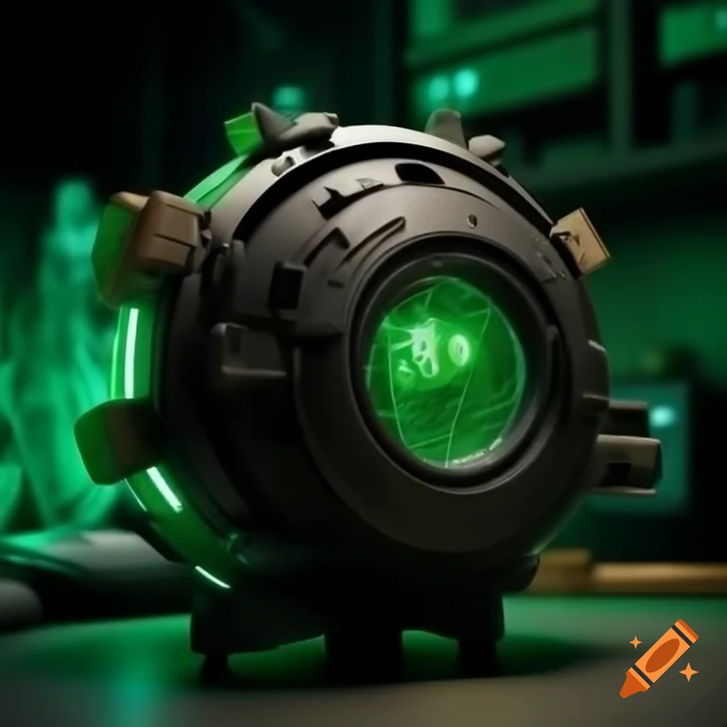 Realistic illustration of Chemtech Gravitator, a futuristic handheld ...