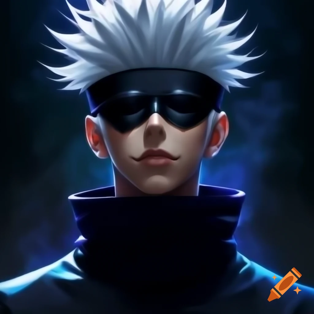 Realistic wallpaper of Gojo Sensei in high resolution on Craiyon