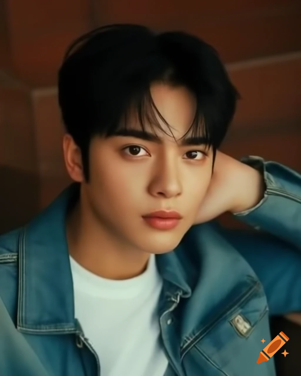 Portrait of fourth nattawat jirochtikul, a youthful thai actor on Craiyon