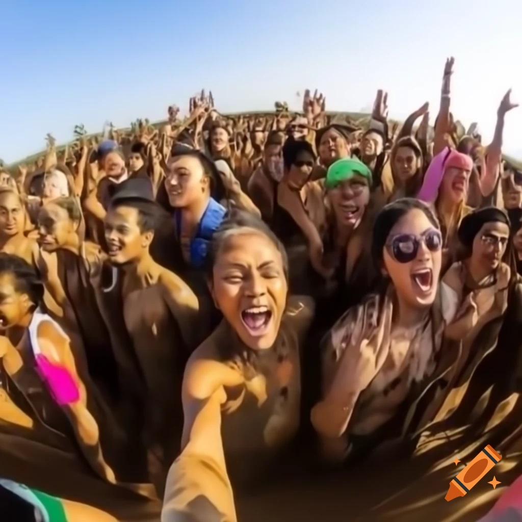 Engaging youtube thumbnail with people playfully fighting in mud and ...