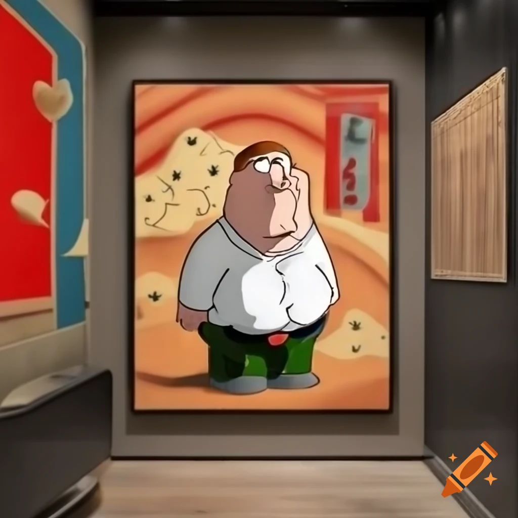 Peter griffin reimagined in classical japanese ukiyo-e painting style ...