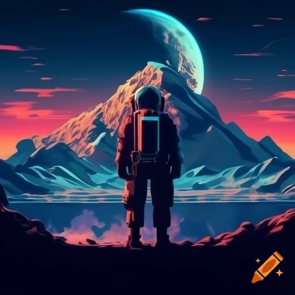 8-bit pixel art portrait of futuristic male warrior with space goggles ...
