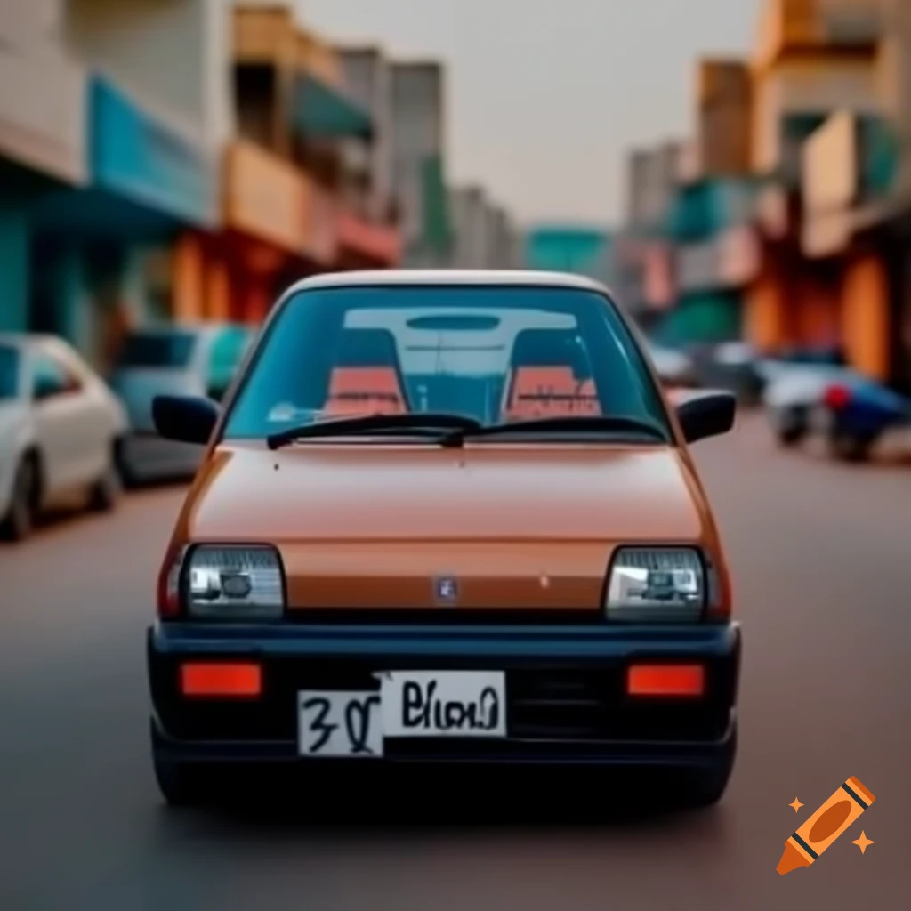 1997 Suzuki Mehran in brown color showcased at an angle highlighting ...