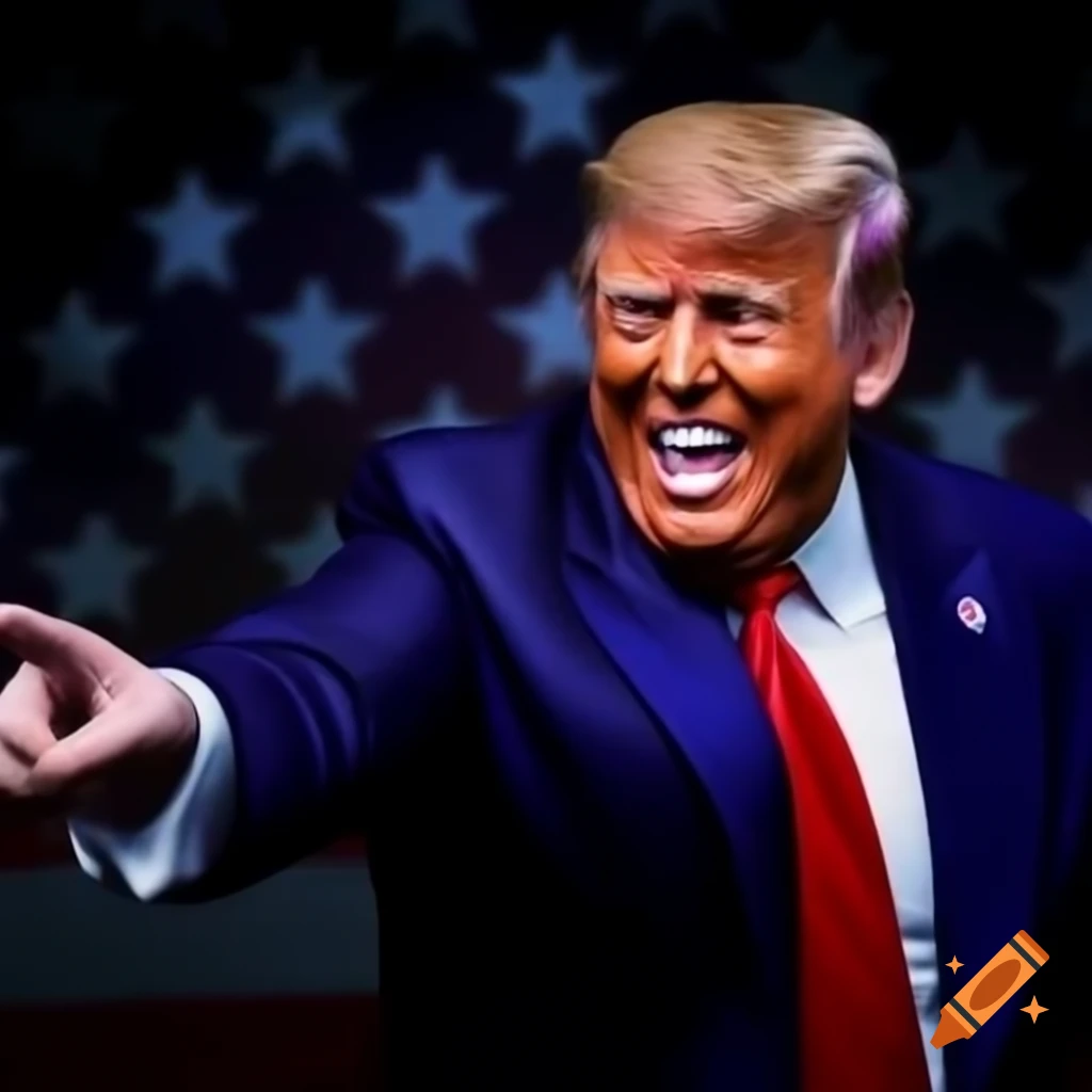 Animated GIF of Donald Trump wishing Happy Chinese New Year 2025 on Craiyon