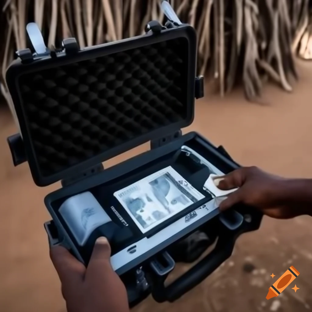 Portable optical medical imaging system used in African village for ...