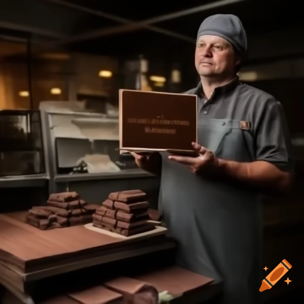 Factory with sign reading 'Billy Bonkas Chocolate Factory' on Craiyon