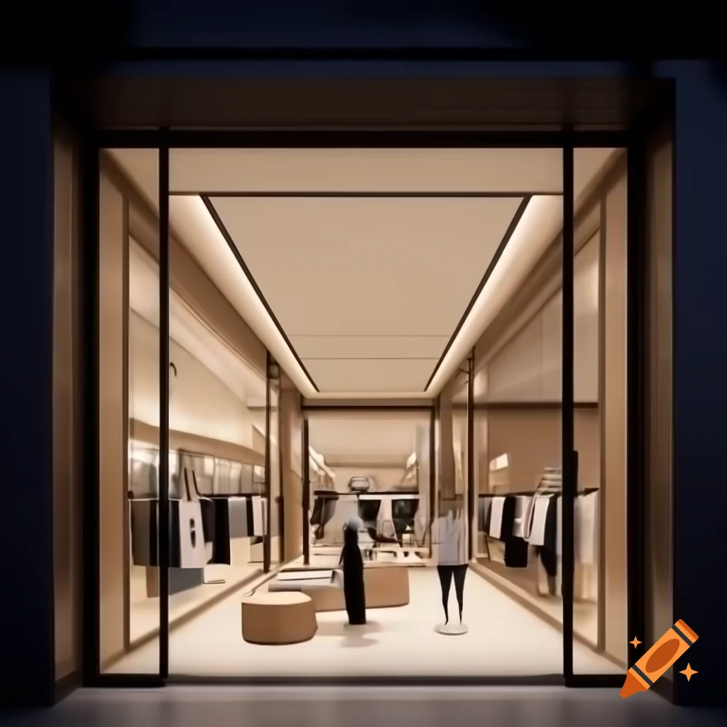 Zara store layout template from upper view showcasing customer flow and ...