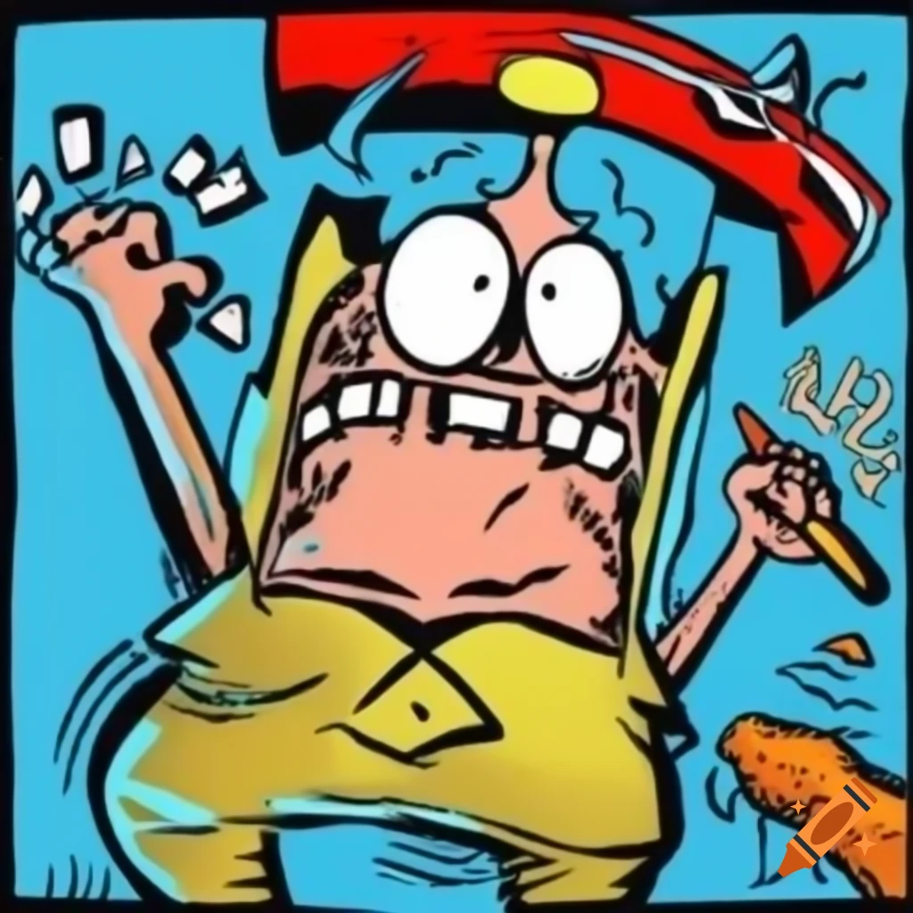 Comic strip explaining logical arguments and reasoning on Craiyon