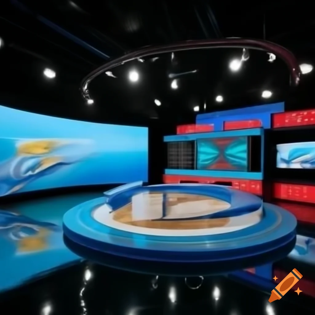 Islamic studio design featuring anchor space and large screen for ...