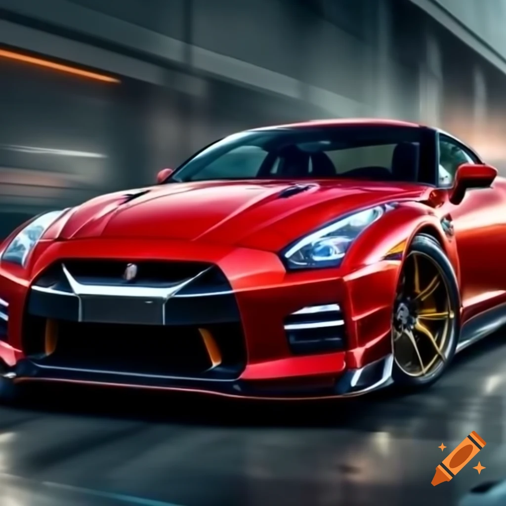 Nissan gtr sports car on Craiyon